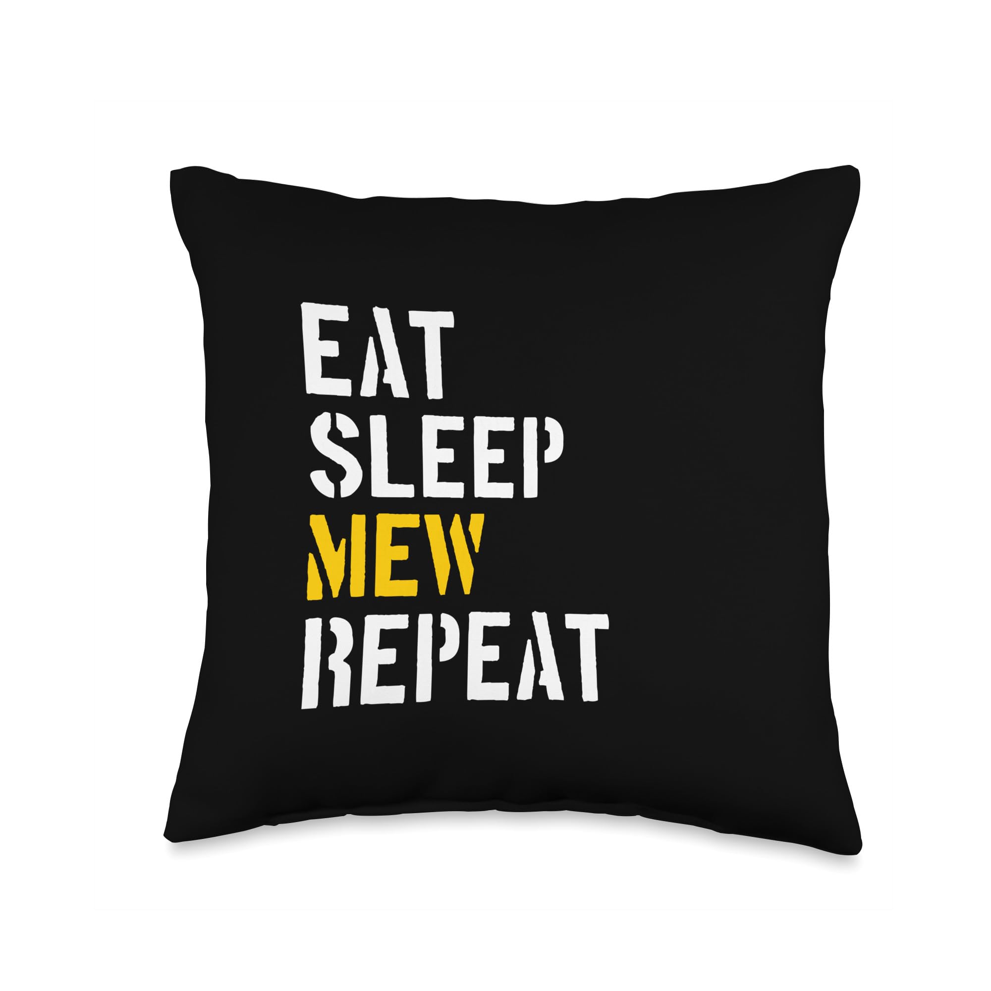 Amazon.com: Eat Sleep Mew Repeat | Looksmaxing Men | Mewing Throw ...