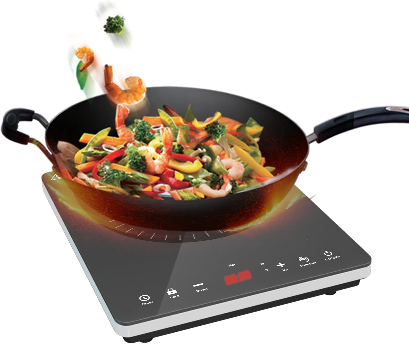 Amazon.com: FUNTELL Portable Induction Cooktop, 1800 Watts Electric ...