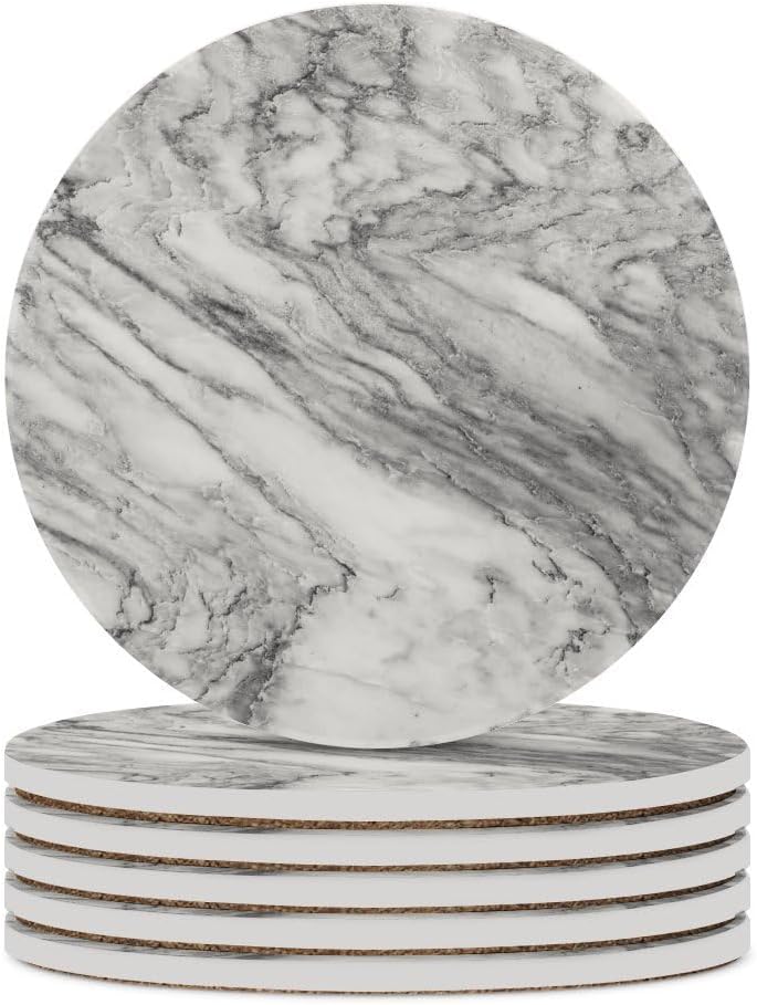 Amazon.com: Custom 6pcs Ceramic Coasters Personalized Round Coasters ...