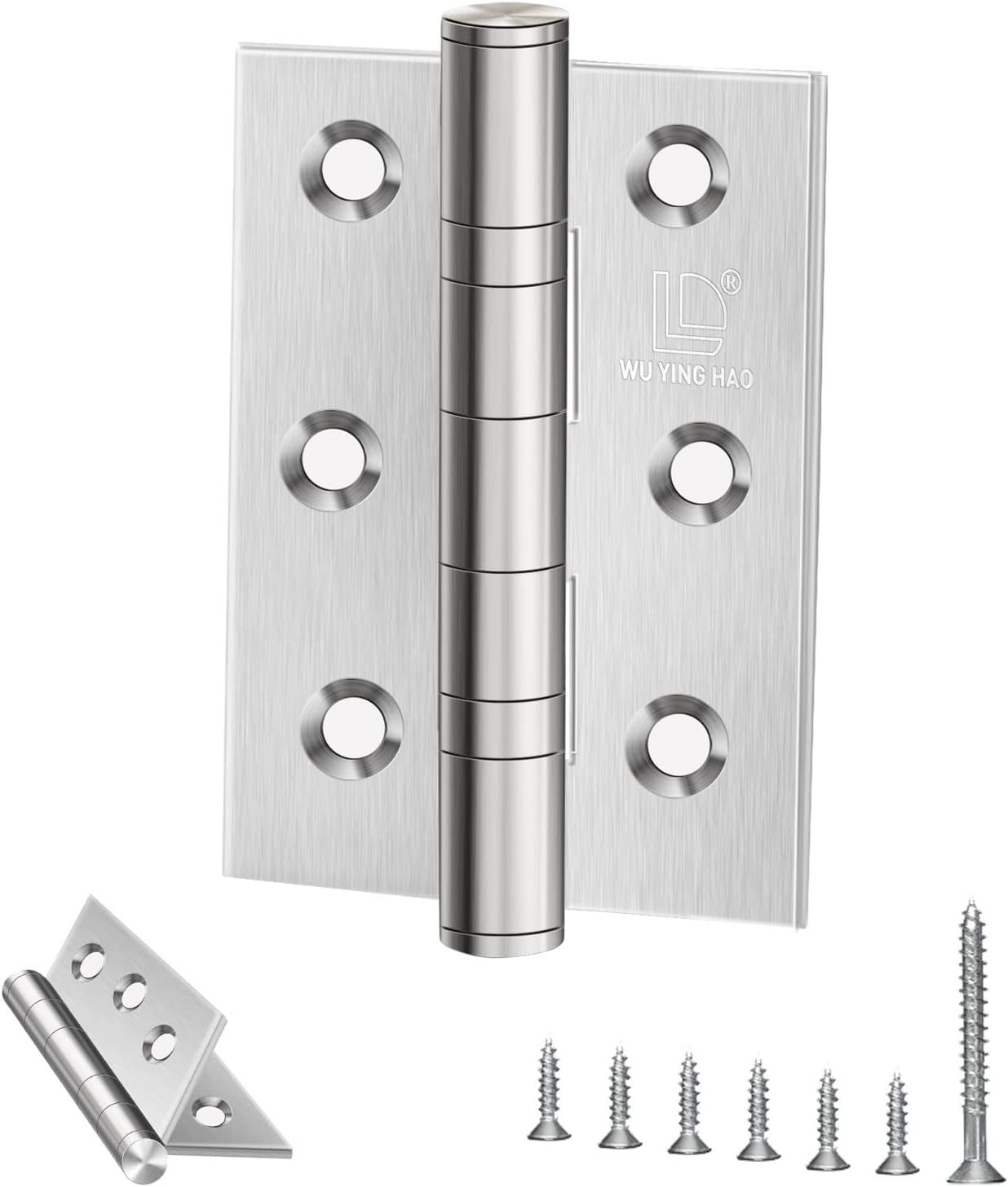 Door Hinge,3X 2inchStainless Steel Door Hinge Easy to Install Furniture ...
