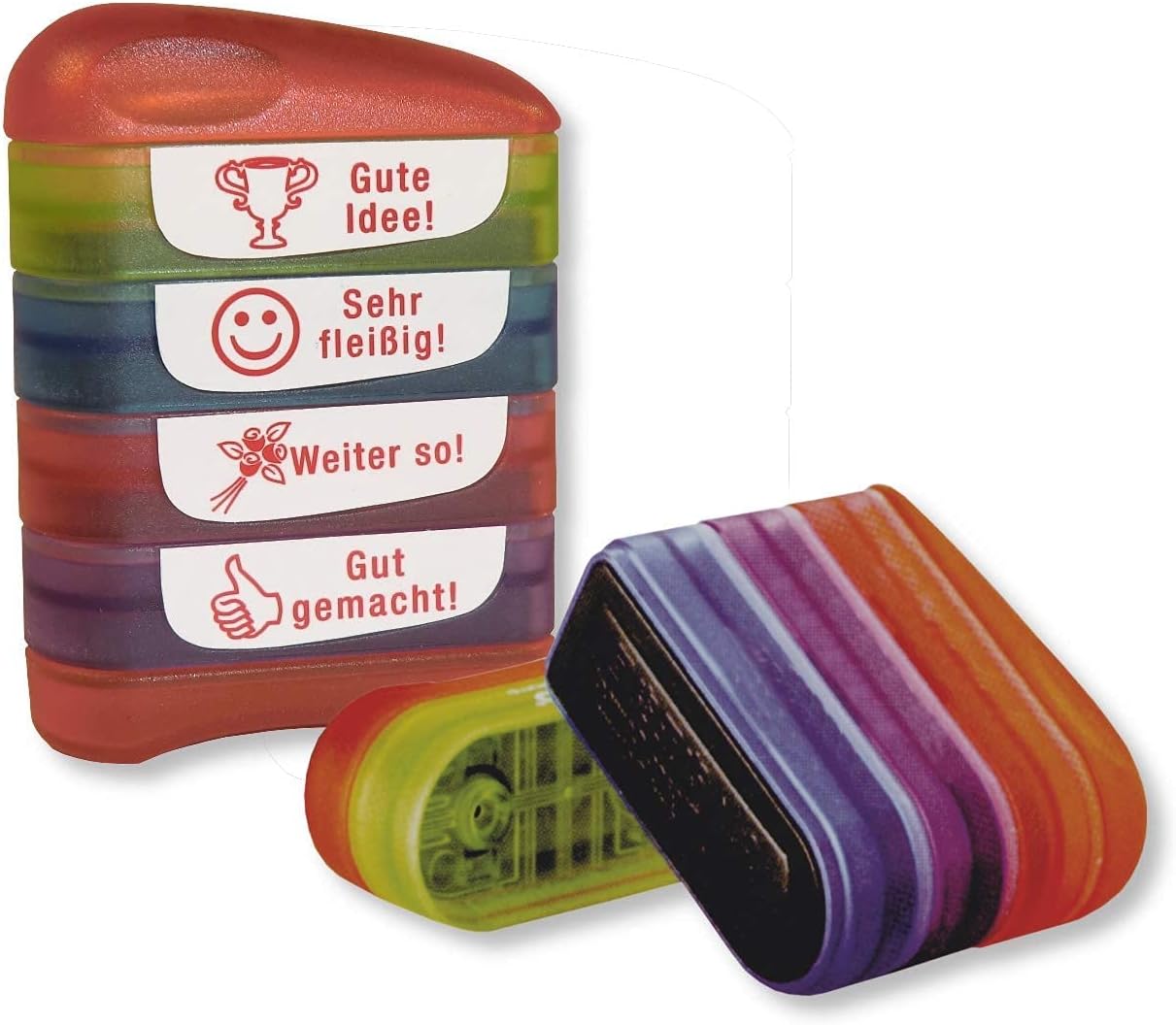 TimeTEX - Siebdruck-Stempel "Perpetuum" - 4 Stempel im praktischen Set ...