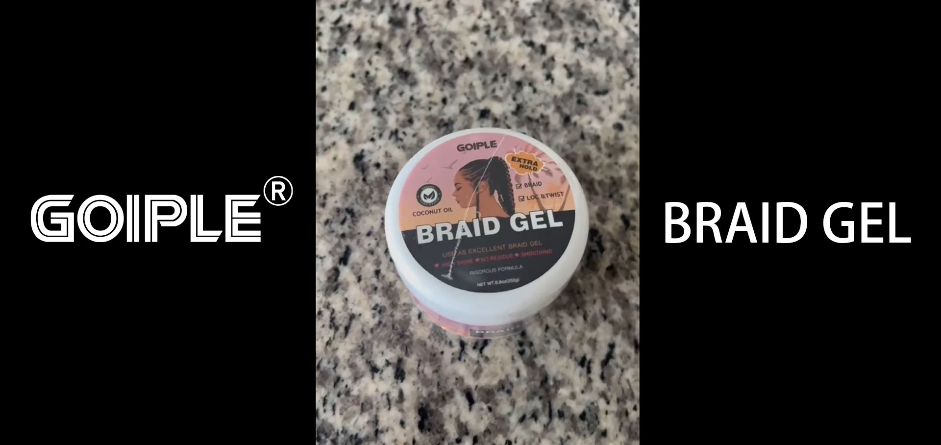 Watch Goiple Hold High Shine Braid Gel Good for Twist, Locs, Braids on ...