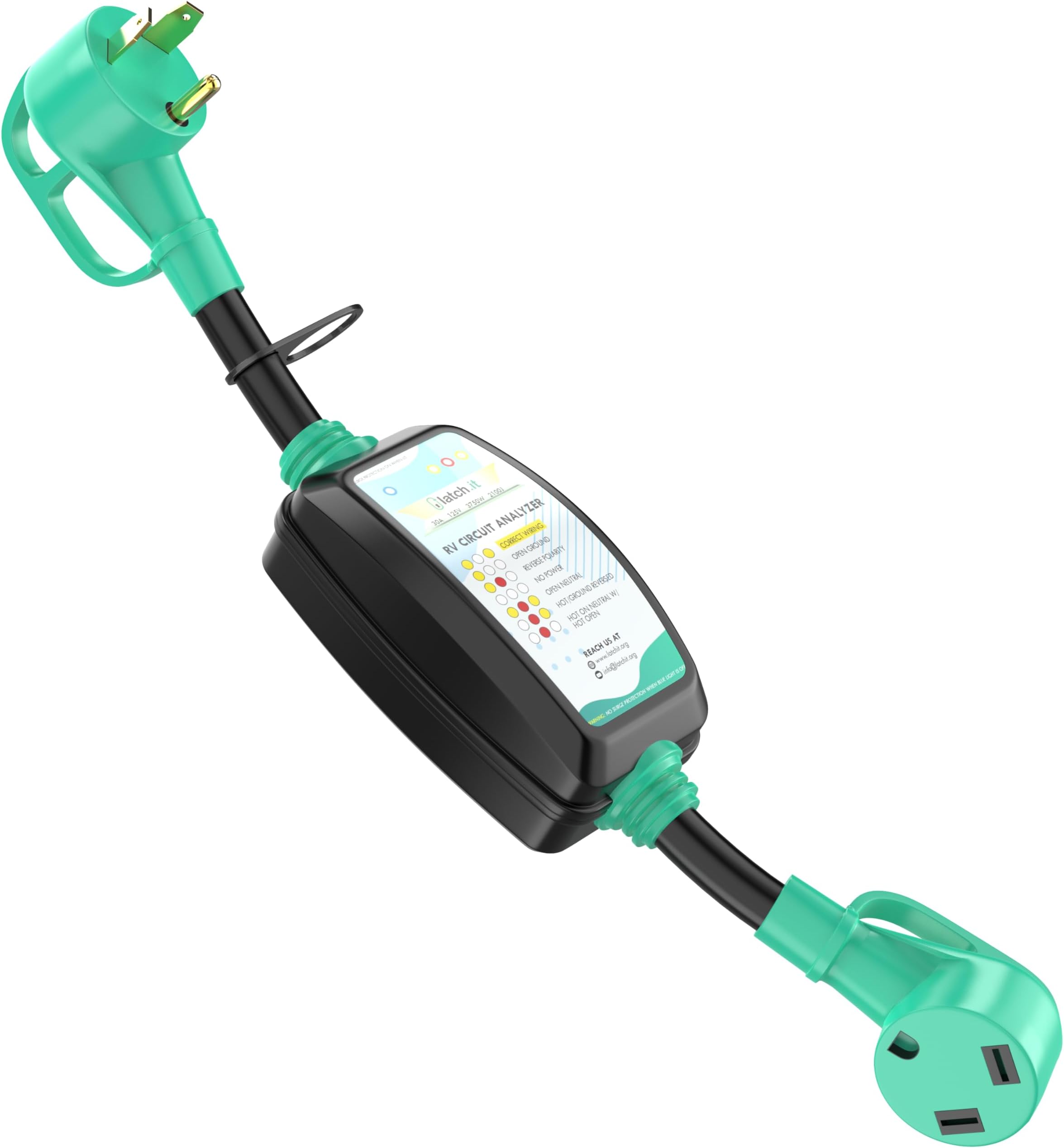 Amazon.com: Maypott 30 Amp RV Surge Protector with 50A to 30A ...