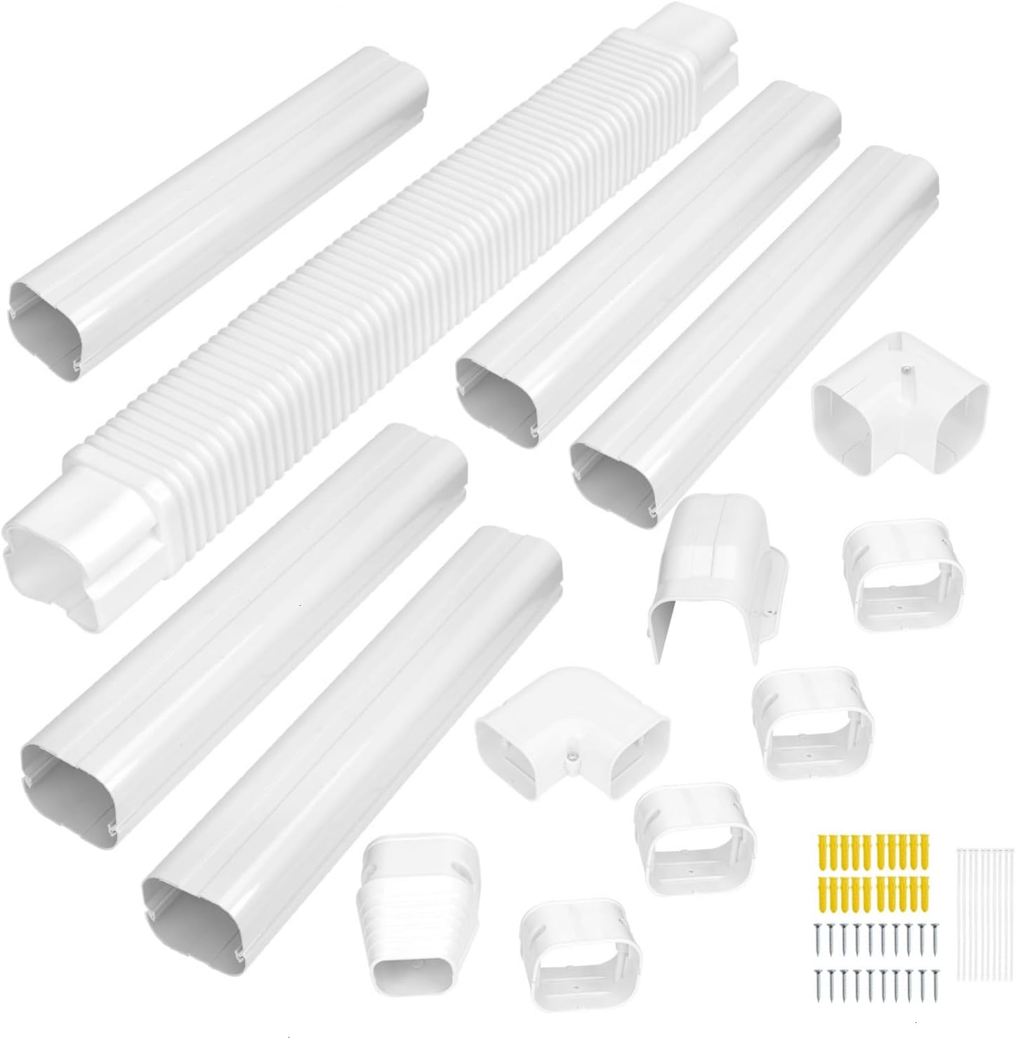 Amazon.com: OSMOFUZE 3" W 9Ft L Mini Split Line Set Cover Kit, Air ...