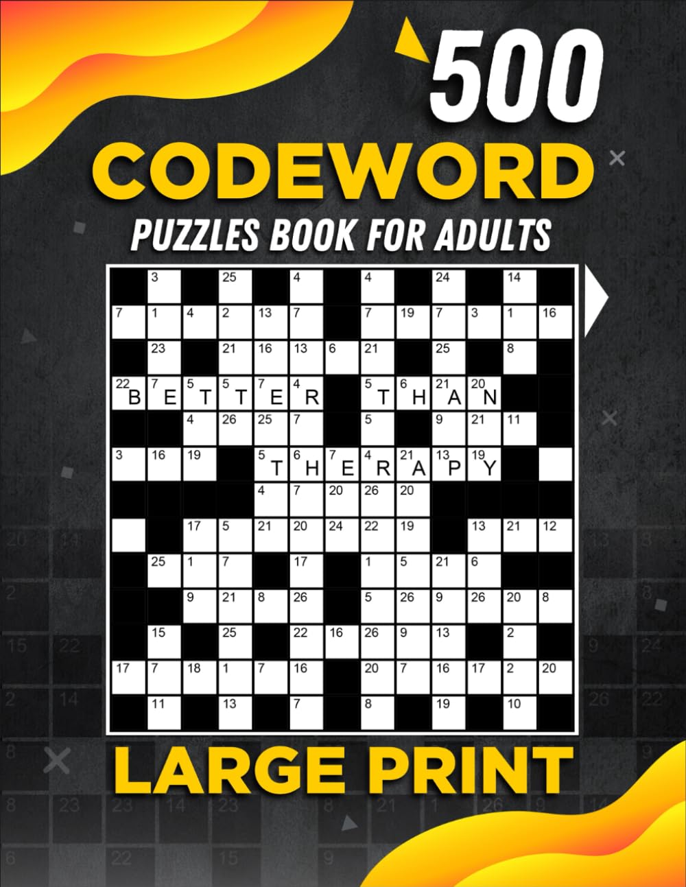 500 Codeword Puzzles Book For Adults: Large Print Puzzles with Starter ...
