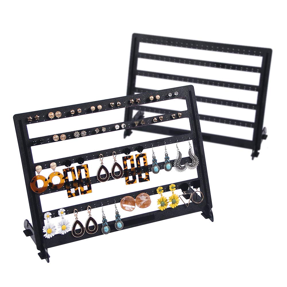 Amazon.com: Coward 2Pcs/set Black Earring Holder Jewelry Organizer Stud ...