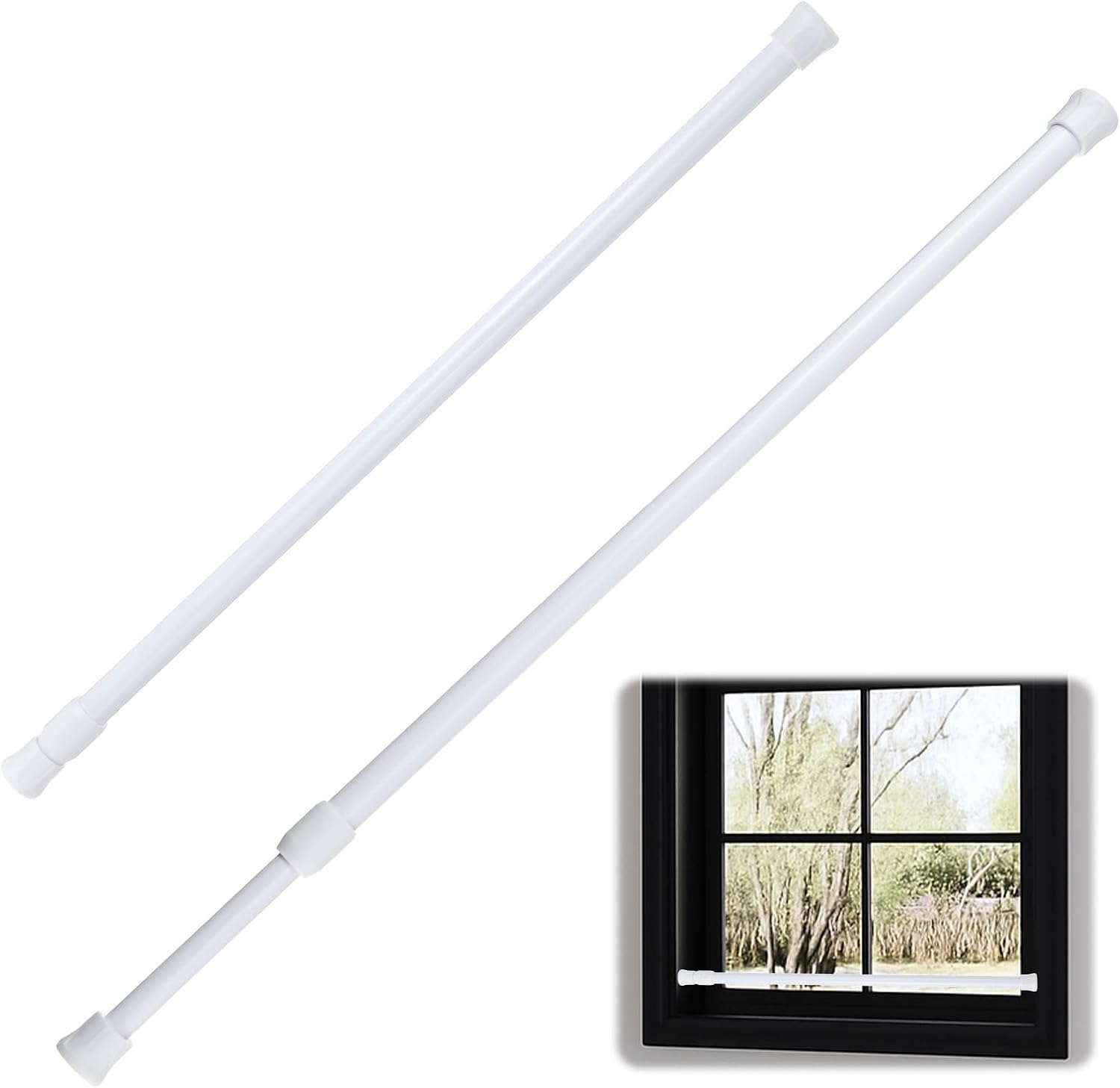 Amazon.com: 2 Pcs Window Security Bar Adjustable Sliding Door Bars with ...