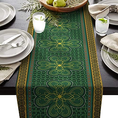 Amazon.com: Natural Damask Celtic Table Runner 12" x54, Made in Ireland ...