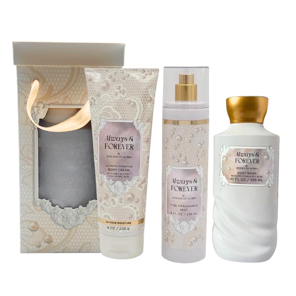 Amazon.com : Bath & Body Works ALWAYS & FOREVER 3-piece Set for Holiday ...