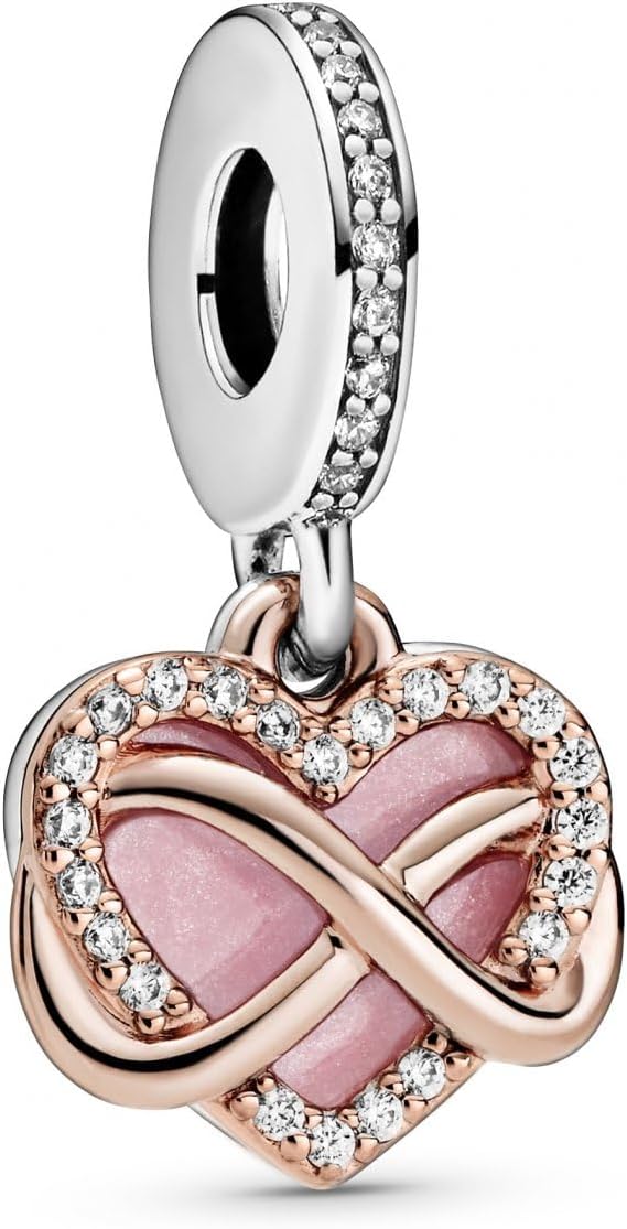 Amazon.com: Pandora Sparkling Infinity Heart Dangle Charm Bracelet ...