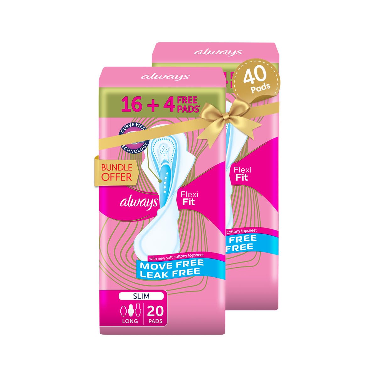 Always Flexifit Long Soft Pads, 40 Pads: Buy Online at Best Price in ...