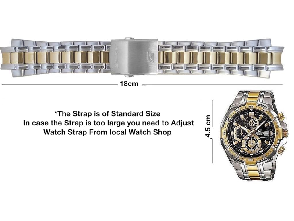 Buy Vilen Edific Gold White Luxury Chronograph Watch for Men (Gold ...