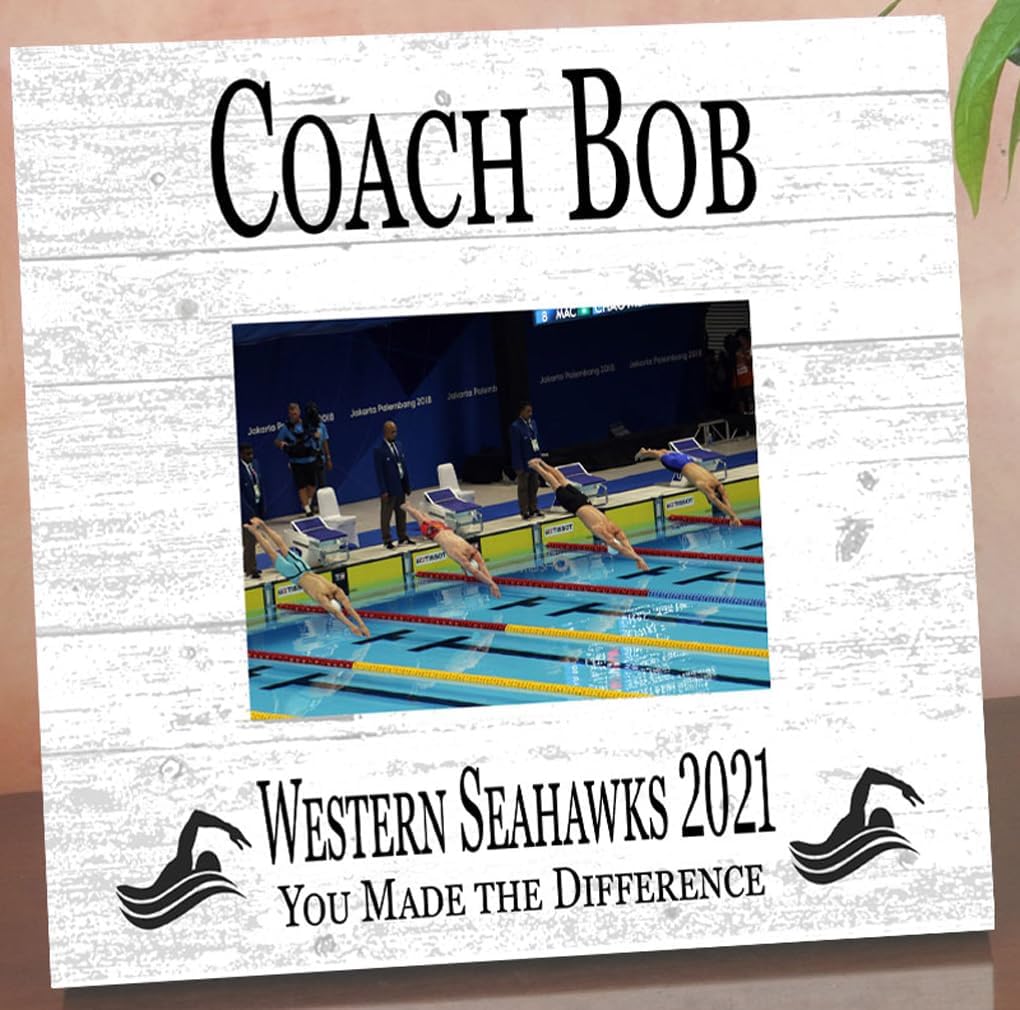 Amazon.com : Swim Coach Gift Plaque with Photo - UPLOAD Team Picture ...
