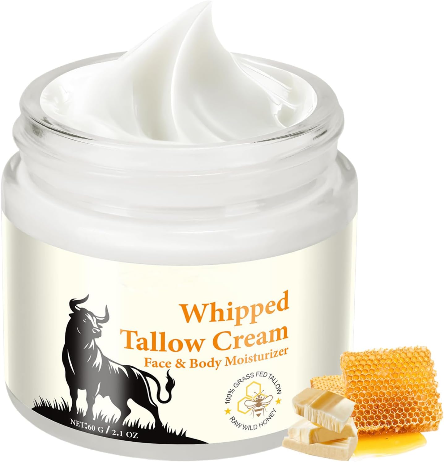 Amazon.com: Jtopyrt Beef Tallow for Skin: Organic Grass-Fed Tallow and ...