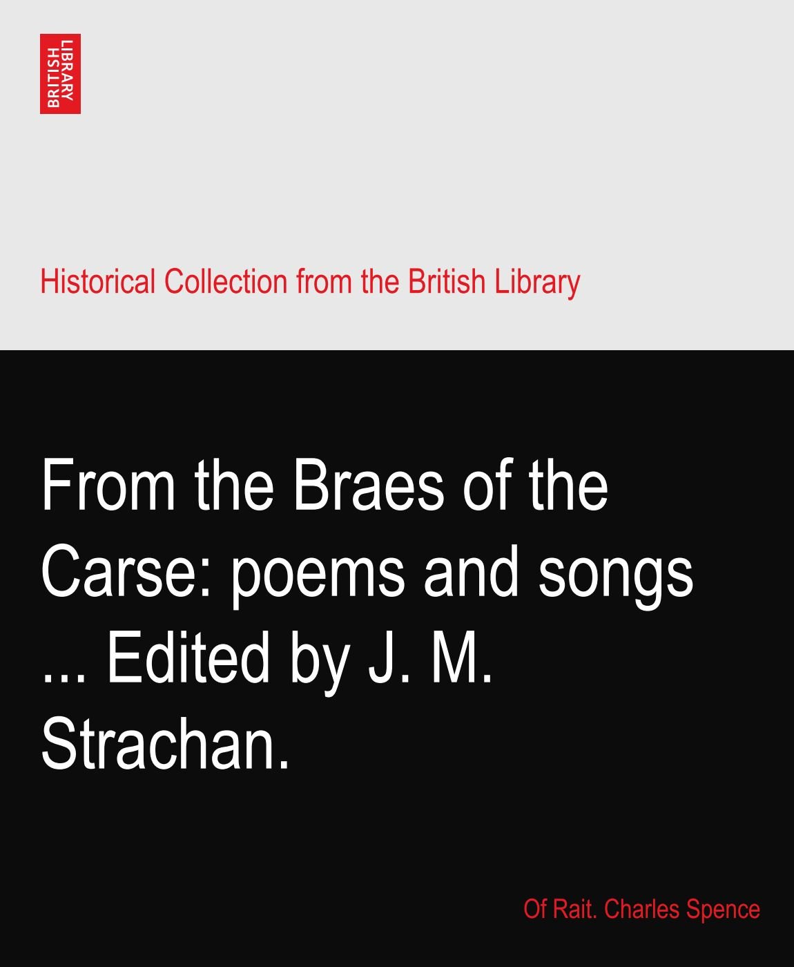Amazon.co.jp: From the Braes of the Carse: poems and songs ... Edited ...