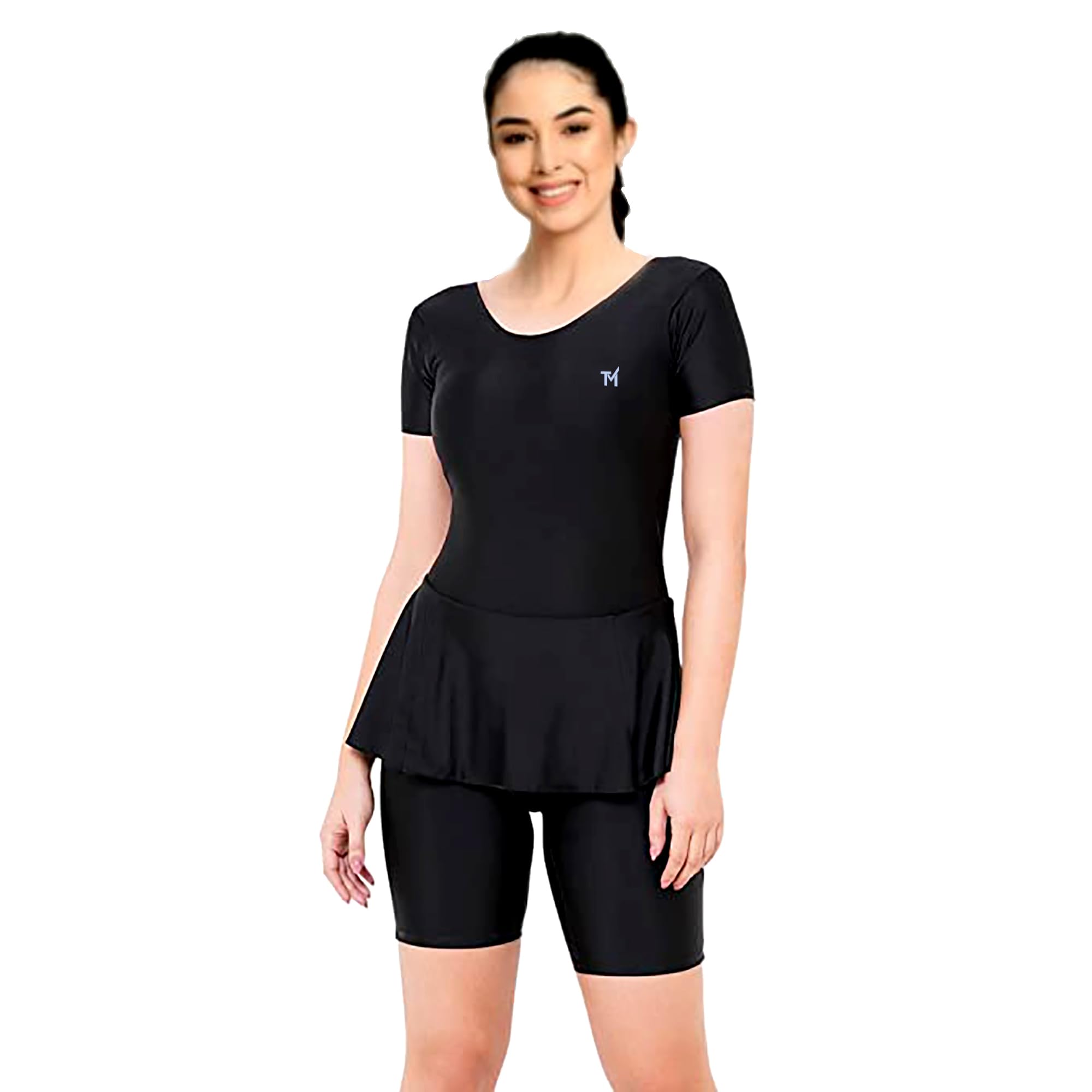 Trender One-Piece Non Paded Freely Women's Swimming Costume in Frock ...