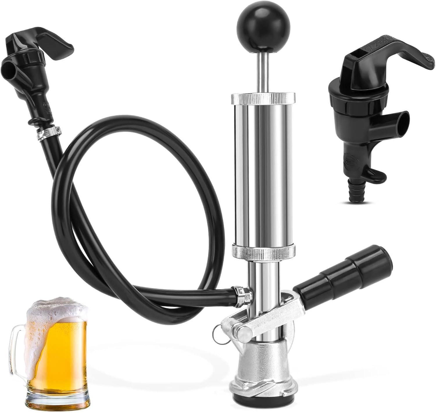 Amazon.com: Keg Party Pump, 4" Keg Tap Kit Keg Pump Taps : Appliances