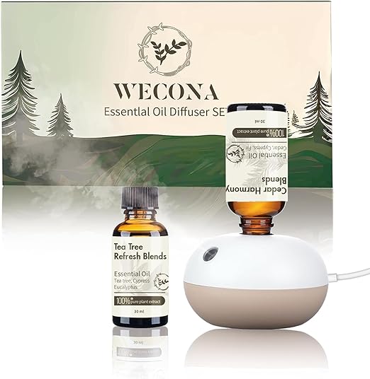 Amazon.com: Corded Electric Waterless Diffuser with 2 Essential Oils ...