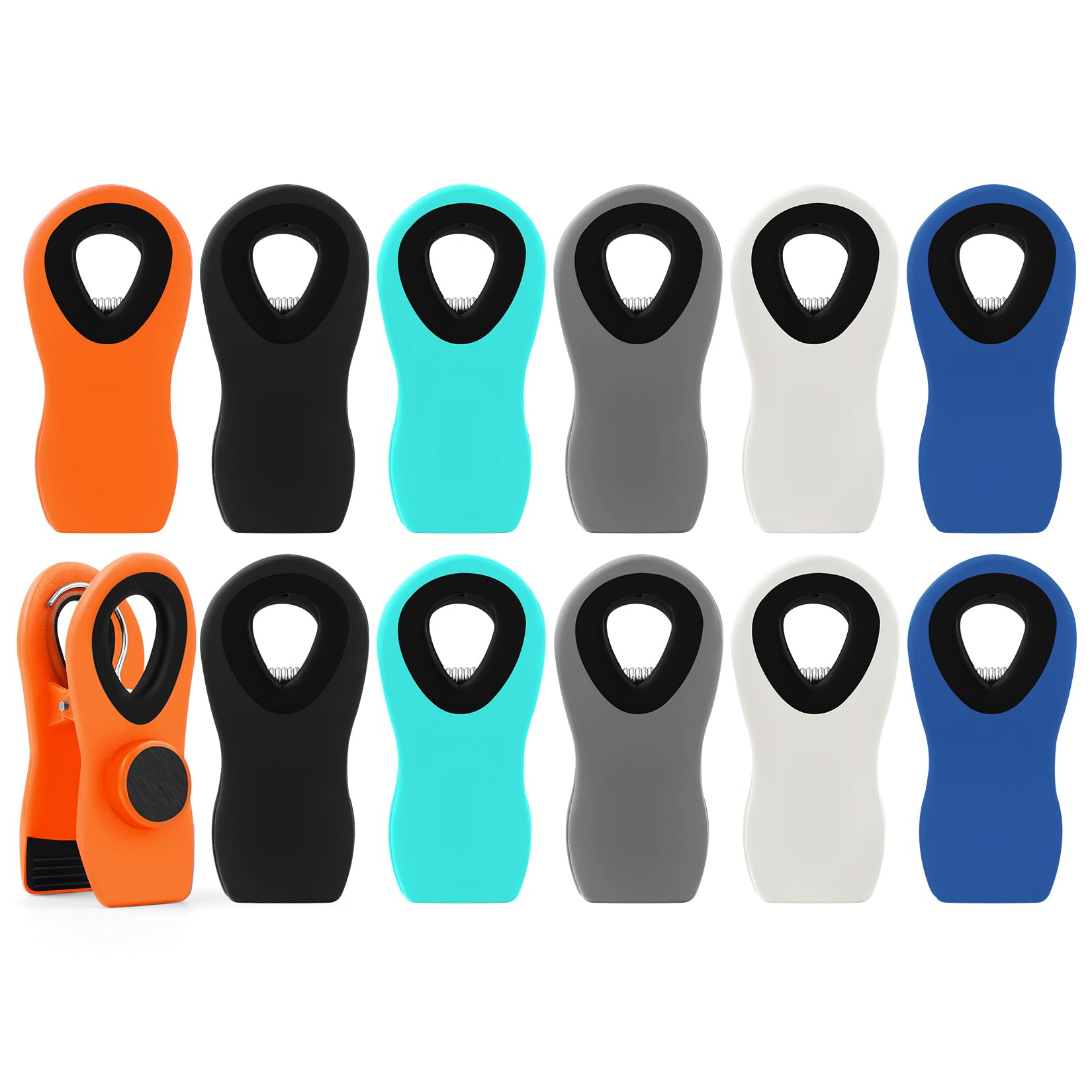 Amazon.com: FINDMAG 12 Pcs Chip Clips, Magnetic Clips, Food Bag Clips ...