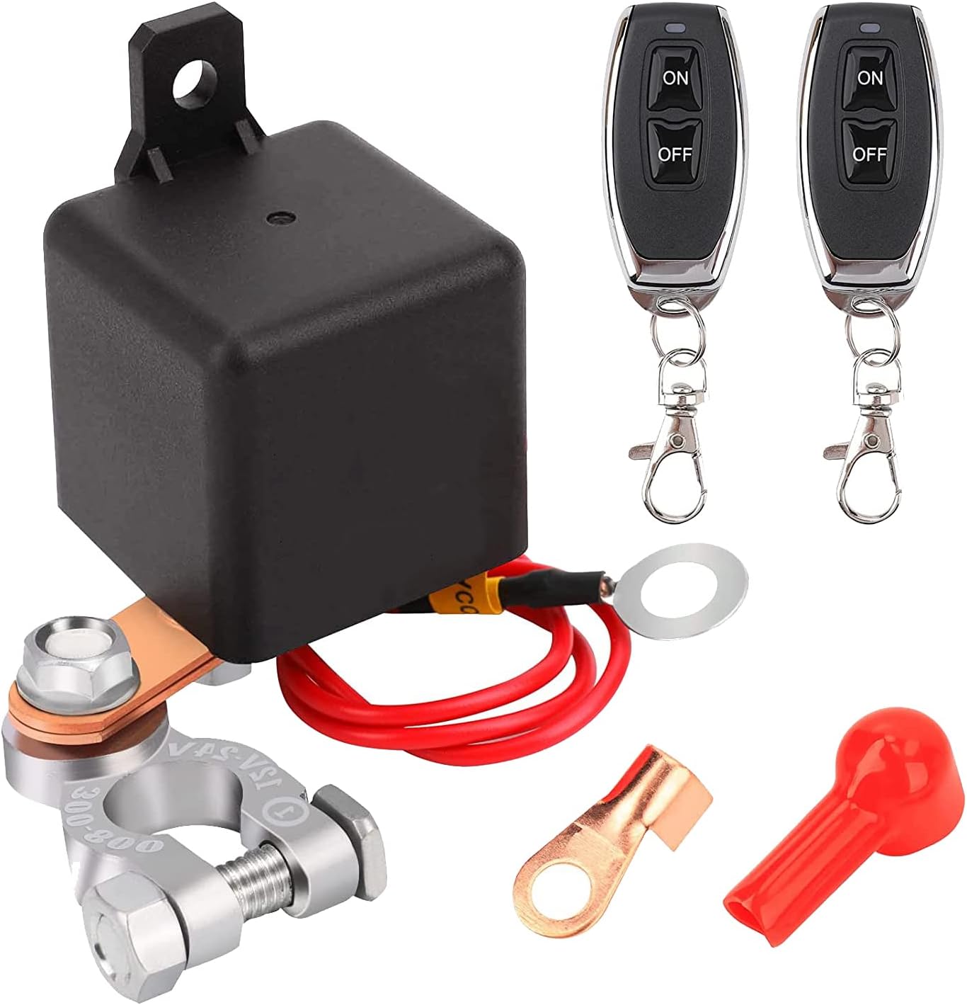Ampper Remote Battery Disconnect Switch Kit, DC 12V 200A Remote Control ...