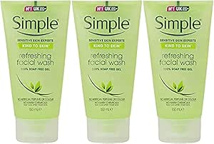 Simple Facial Wash Gel, Refreshing, 5 oz (Pack of 3) | Amazon.com.br