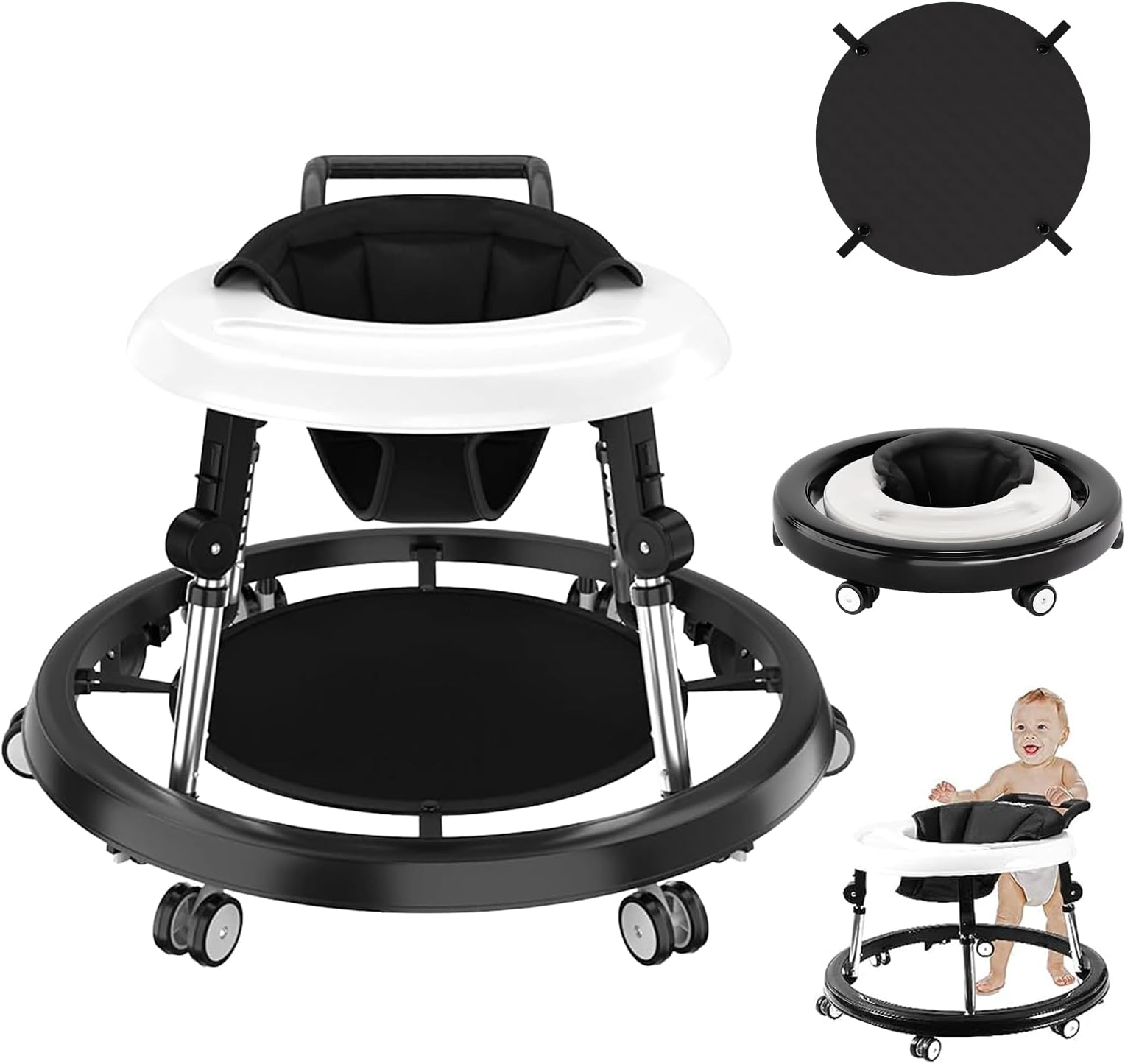 Amazon.com : Baby Walker, Foldable Baby Walker, Baby Walker with Wheels ...