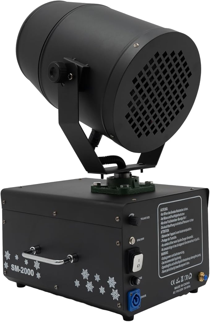 Amazon.com: LOYALHEARTDY Snow Machine, 2000W Snow Making Machine ...
