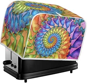 Amazon.com: Daulesho Rainbow Spiral Vortex Toaster Dust Cover ...