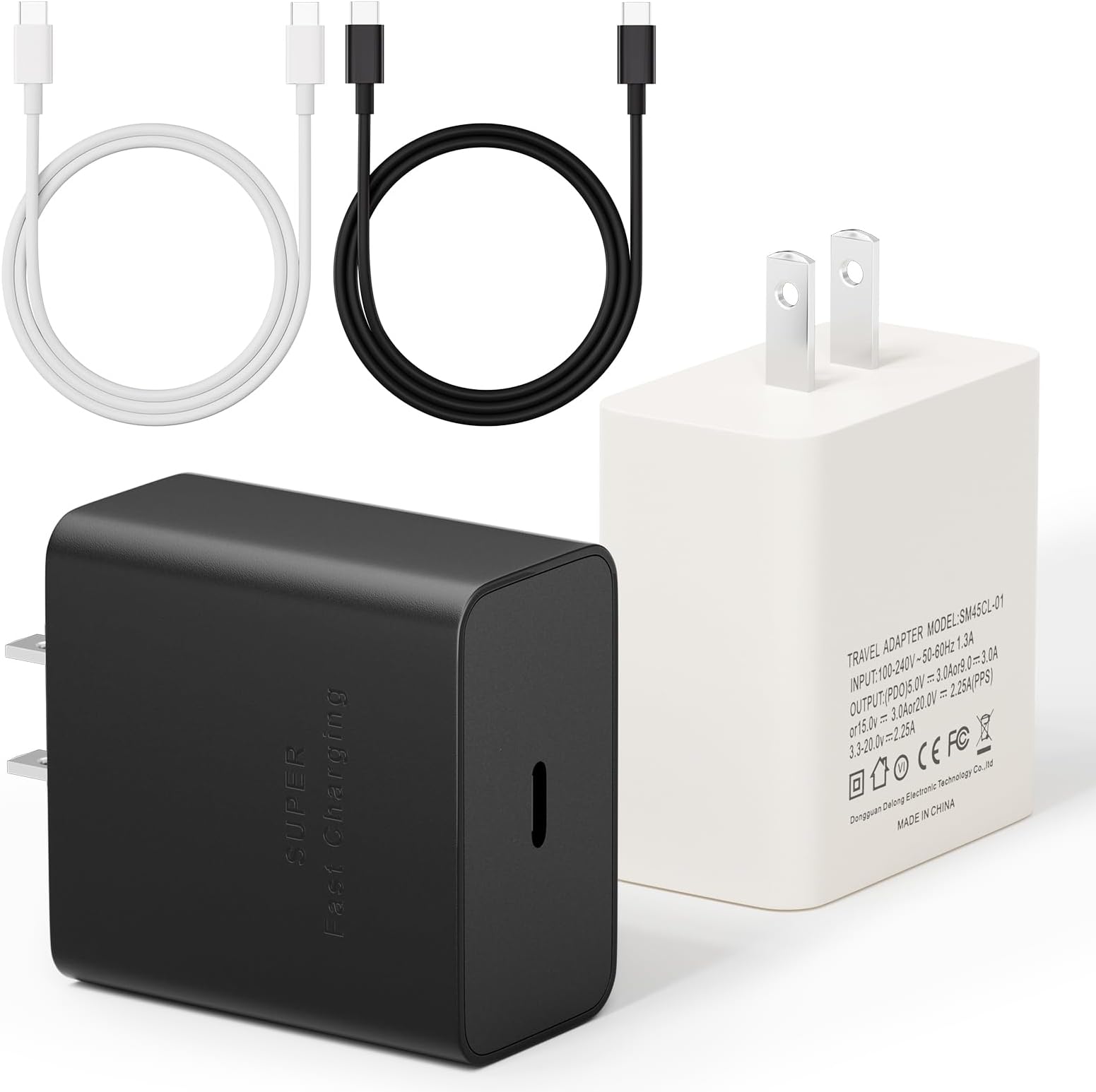 Amazon.com: 45W USB-C Charger, 2-Pack 45 Watt Super Fast Charger Type C ...