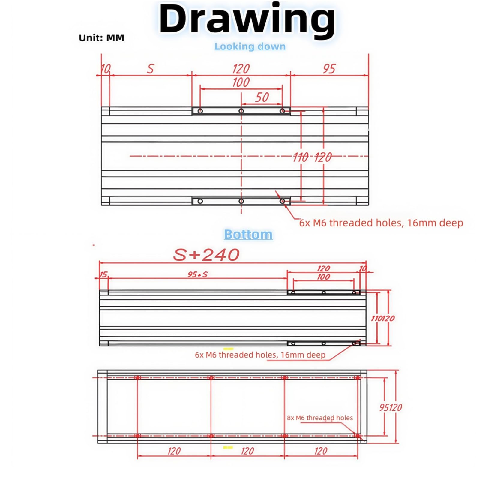 Snapklik.com : Linear Rail Slide Table Module 12 Inch/300mm Stroke ...