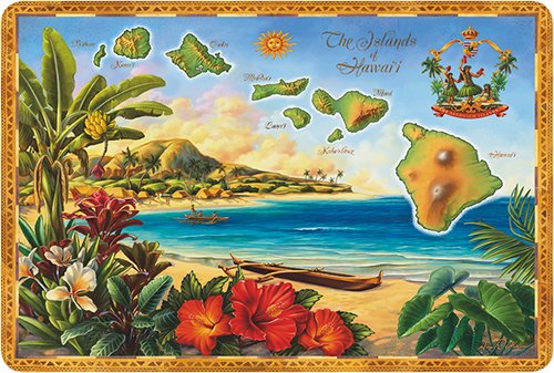 Vintage Hawaii Postcards Nick Kuchar Postcards – Red Pineapple