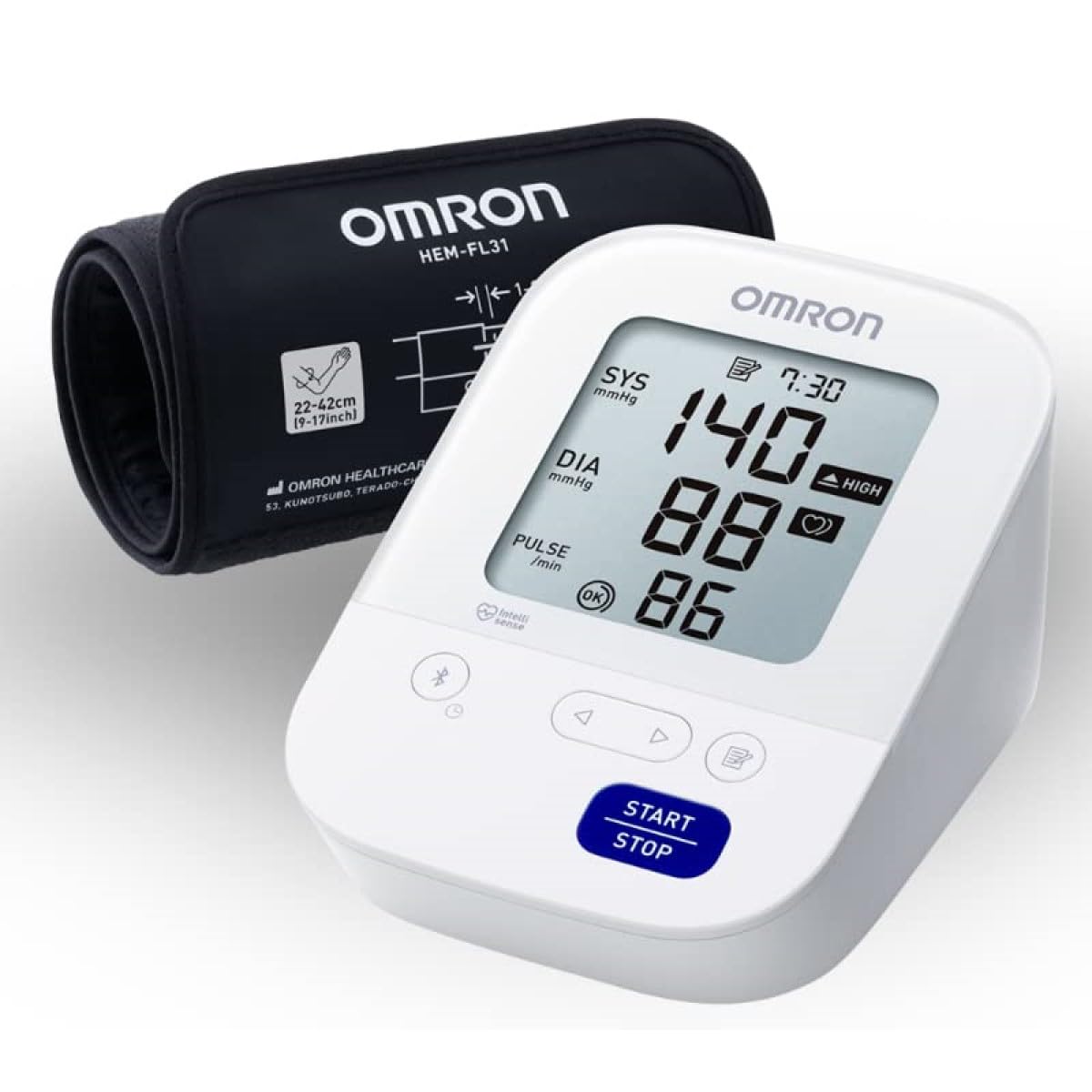 Omron HEM 7156 T Digital Blood Pressure Monitor with 360° Accuracy ...