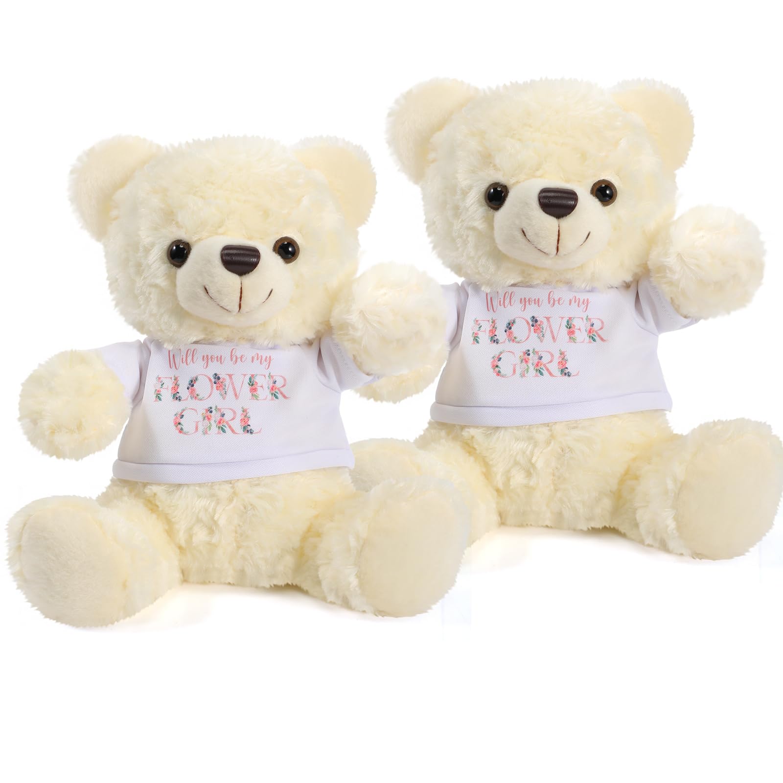 Amazon.com: Jexine 2 Pieces Flower Girl Gifts Wedding 10 Inch Flower ...