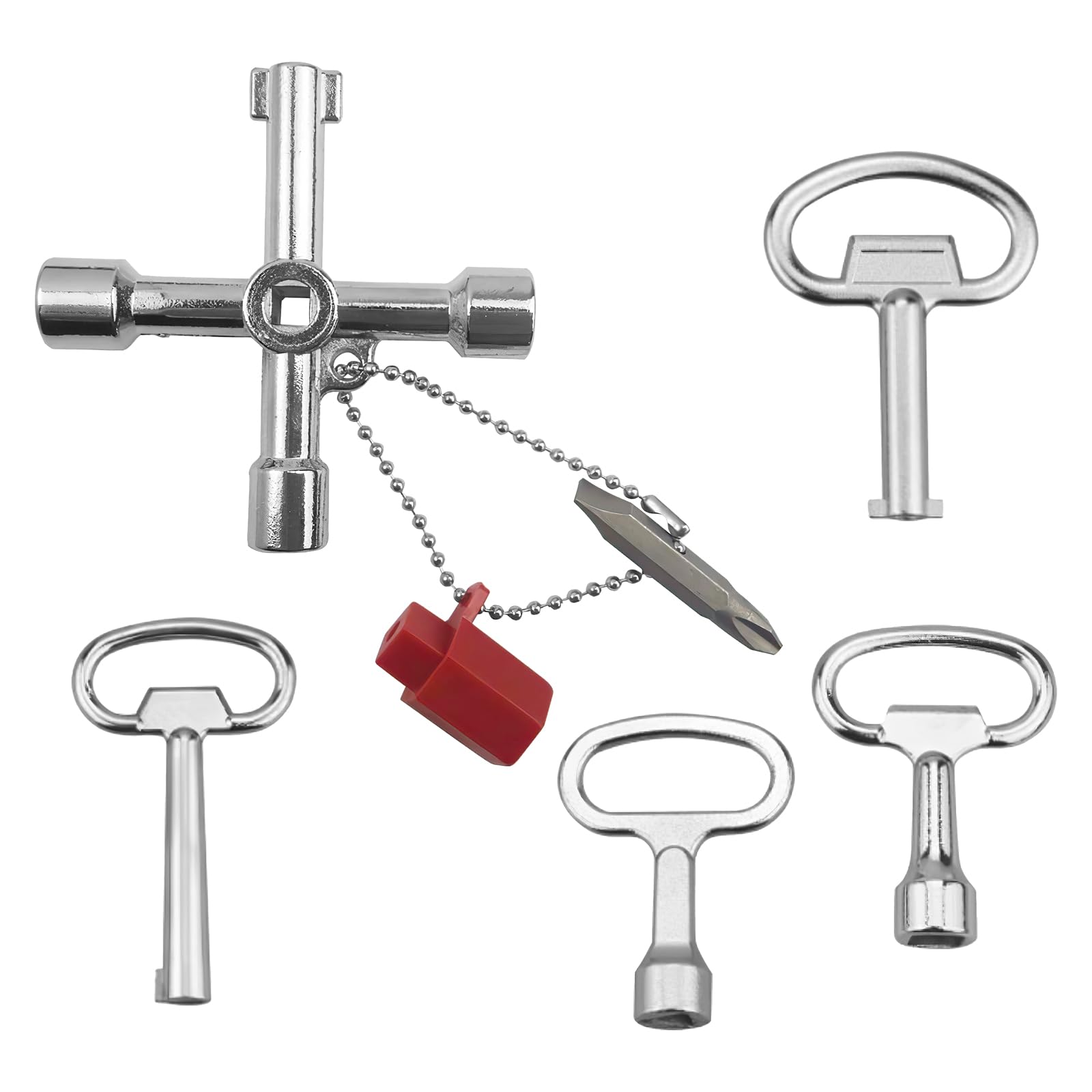 7 in 1 Radiator Key Set, UK Meter Box Key, Gas Key, Radiator Bleed Key ...