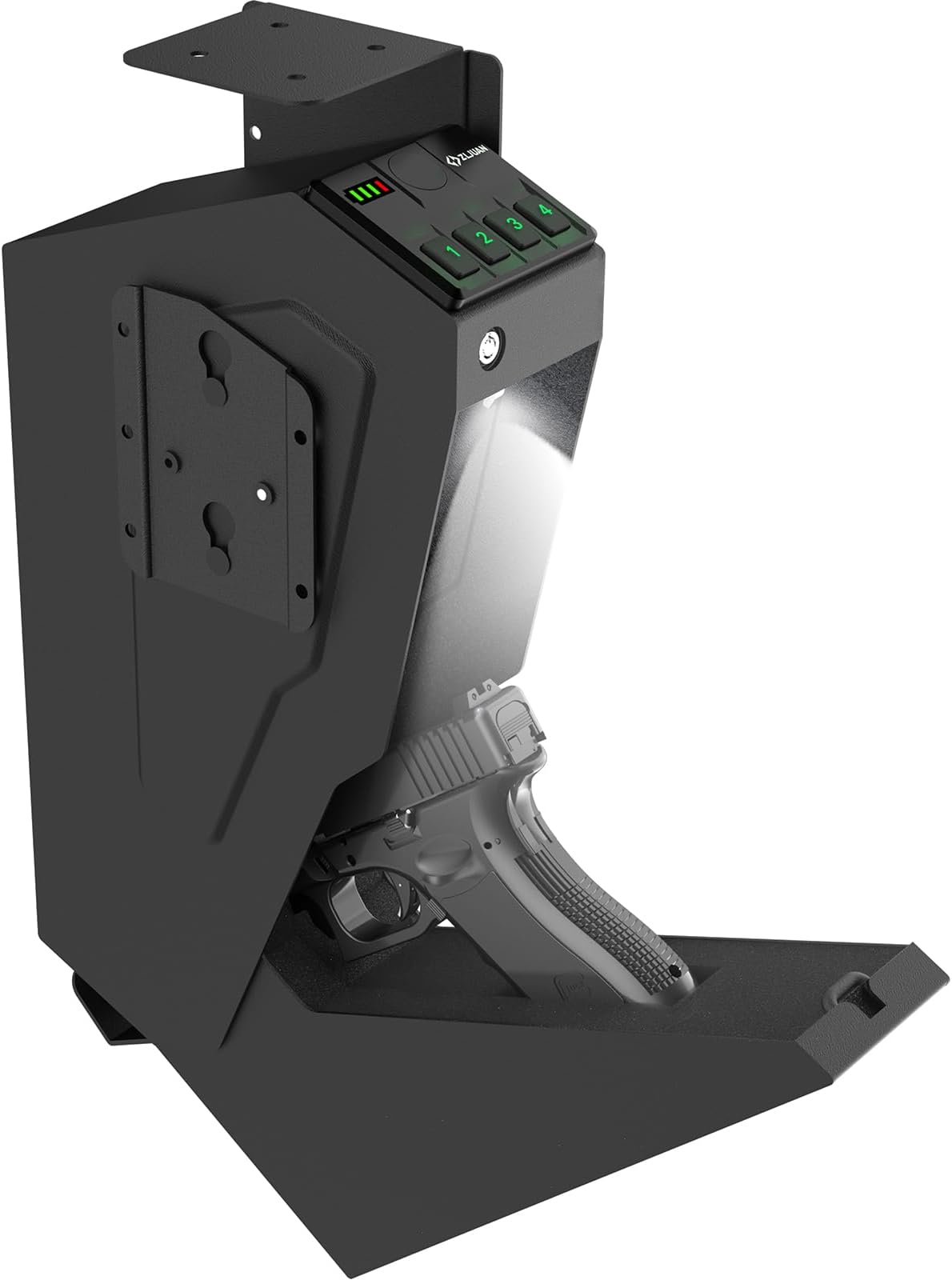 Amazon.com: Gun Safe for Handgun, Biometric Bedside Pistol Drop Down ...