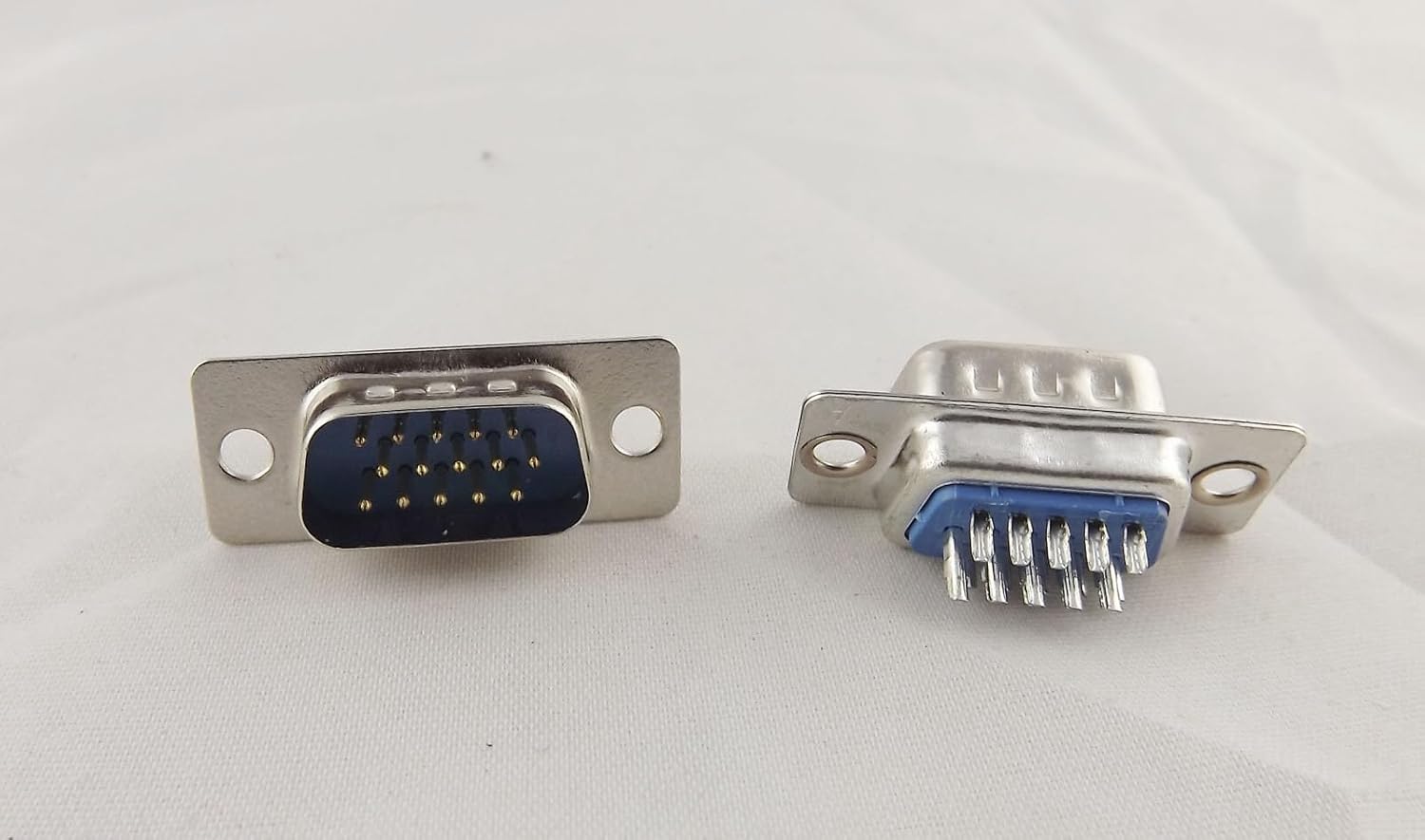 Amazon.com: 2PC VGA Male Plug Socket DB15 15-Pin D-SUB 3 Rows Solder ...