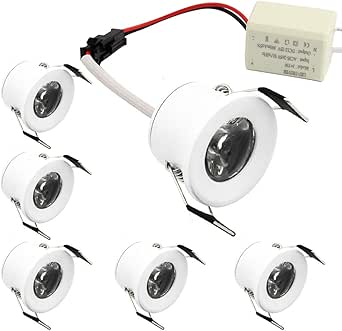 LEDIARY Small Led Lights, Mini Led Recessed Light, Bookshelf Display ...