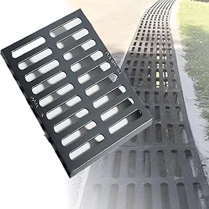 SVBVRFEEW Cast Iron Drainage Grate 6in 8in Wide Sewer Grate Outdoor ...