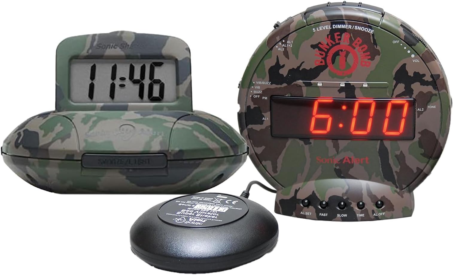 Amazon.com: Sonic Bomb Dual Alarm Clock & Travel Alarm Clock – Extra ...