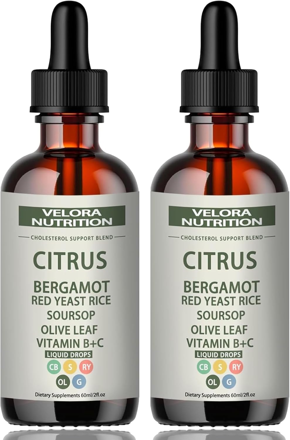 Amazon.com: velora Red Yeast Rice Cholesterol Cleans Drops with Citrus ...
