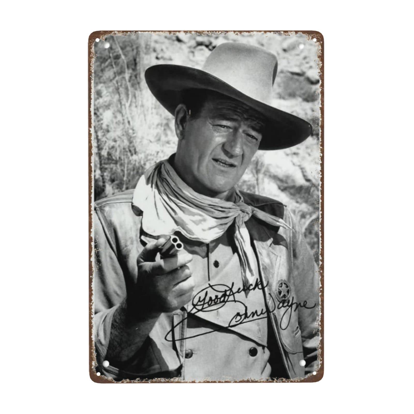 SWIGEN Tin Sings John Wayne,Western,Cowboy Male,Signed Memorablia Gift ...