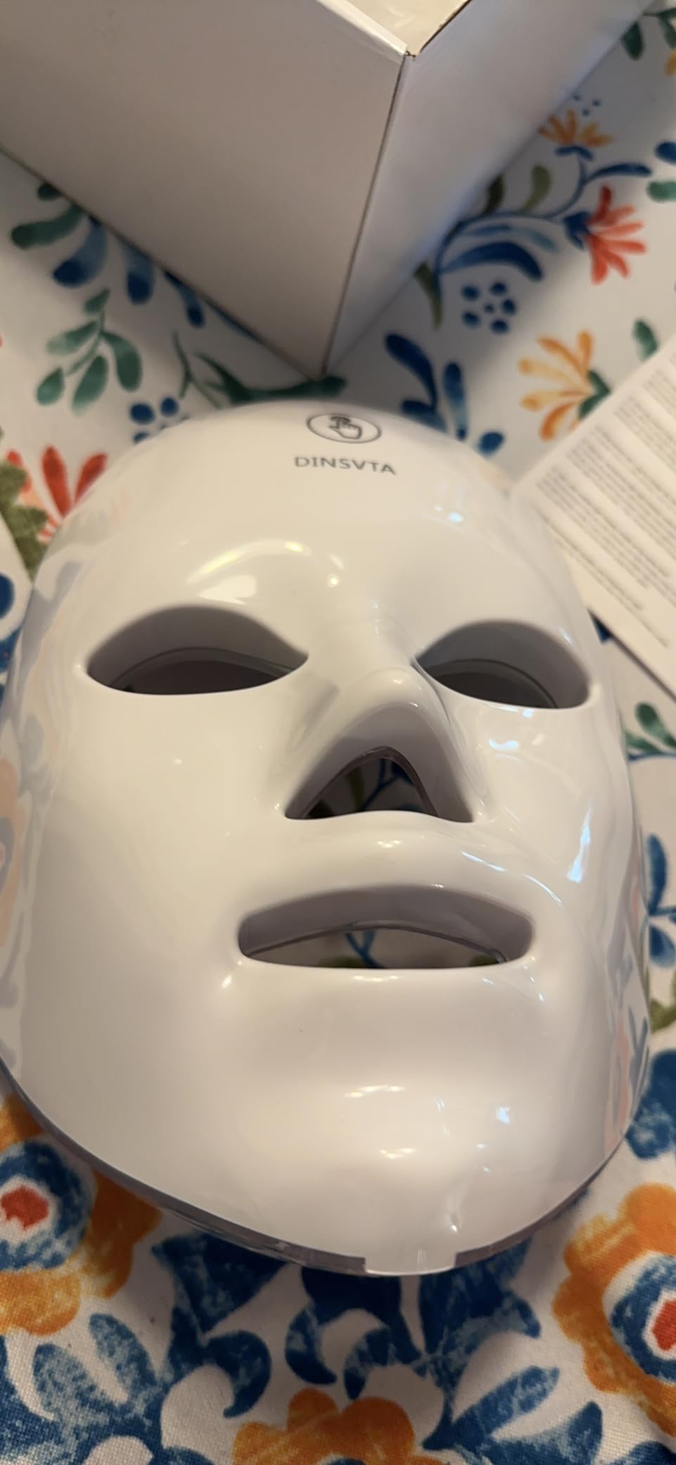 Amazon.com : DINSVTA Red Light Therapy Mask for Face, 7 Colors LED Red ...