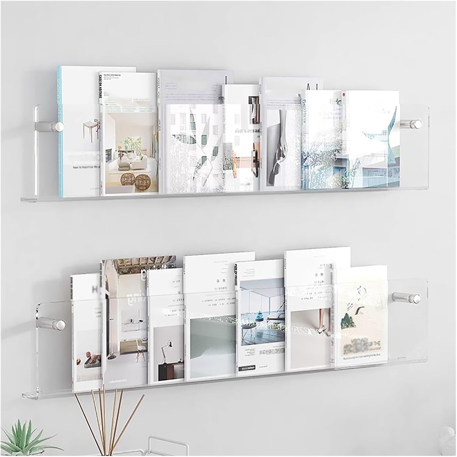Amazon.com: Large Small Magazine Reading Book Display Rack Shelf Wall ...