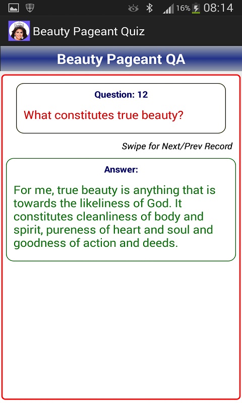 Beauty Contest Questionnaire:Amazon.com:Appstore for Android