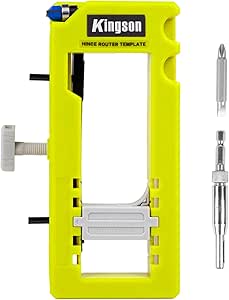 Adjustable Door Hinge Jig Kit - Router Template & Mortiser for 3"-5 ...