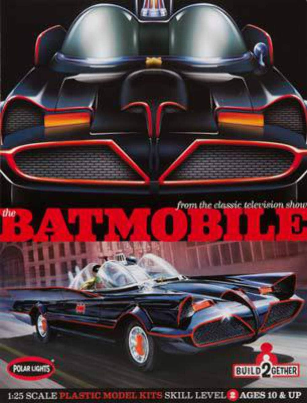 Amazon.com: Polar Lights POL907/06 1/25 Batmobile 2-Pack (Snap/Glue ...