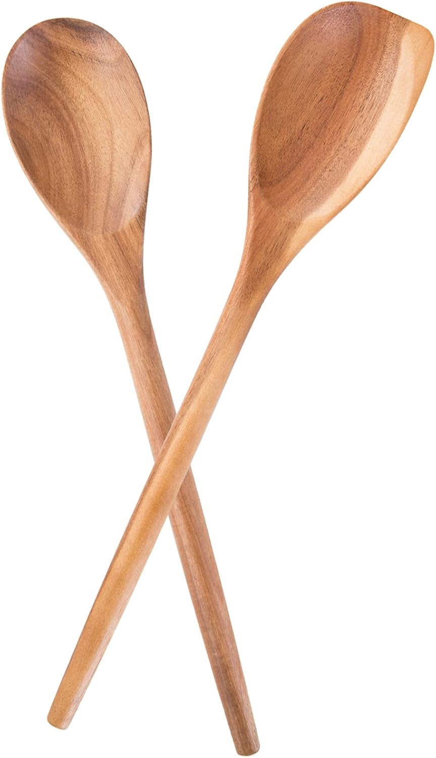 Amazon.com: MornHalo 2PCS Acacia Wooden Spoons For Cooking-14 Inch ...