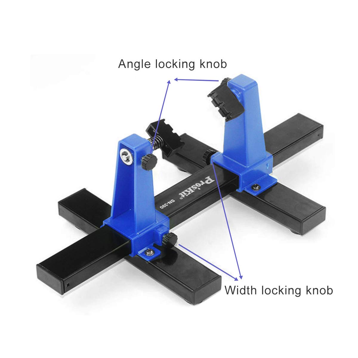 Adjustable Printed Circuit Board Holder with Soldering Tip Iron Cleaner ...