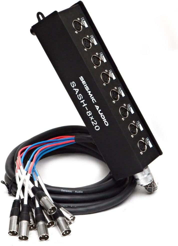 Amazon.com: Seismic Audio Speakers 8 Channel Low Profile XLR Send Sub ...