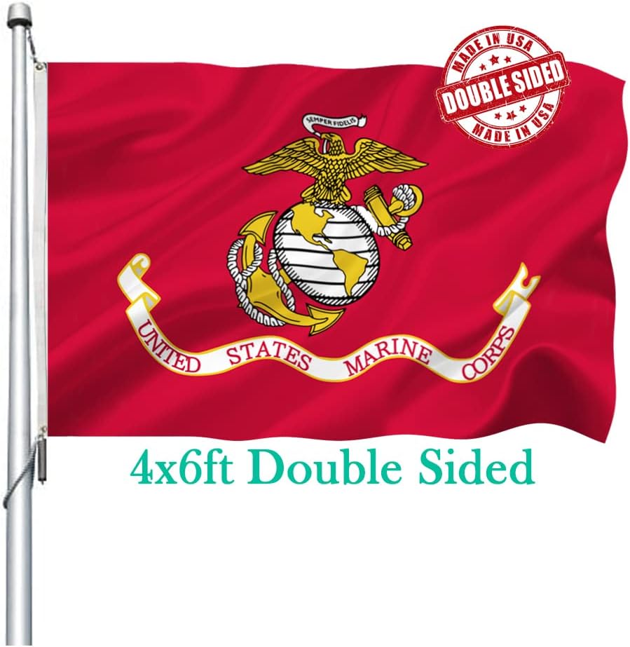 Amazon.com : Annin Flagmakers U.S. Marine Corps Military Flag USA-Made ...
